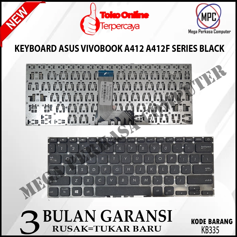 Jual Keyboard ASUS VIVOBOOK 14 A412 A412D A412F BLACK | Shopee Indonesia