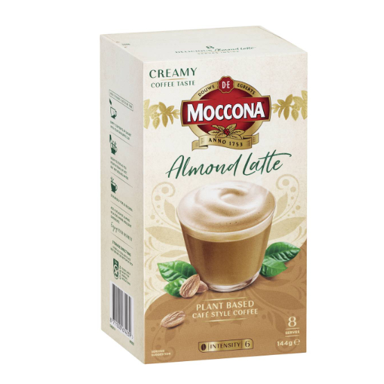 Jual Moccona Plant Based Coffee Sachets Almond Latte 8 Pack | Shopee Indonesia