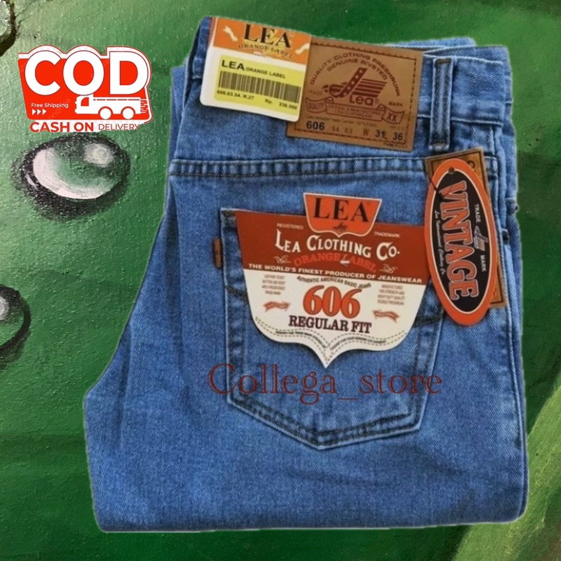 Jual CELANA JEANS PRIA LEA STANDAR REGULER PREMIUM BISA COD | Shopee ...