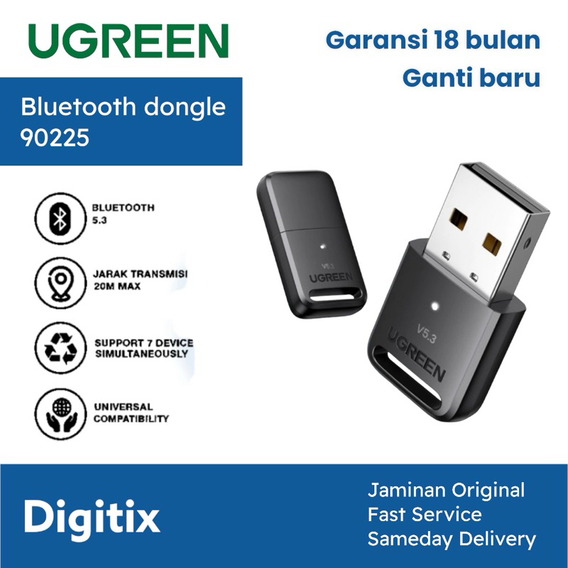 Jual UGREEN Bluetooth Receiver Dongle USB BT 5.3 Adapter PC Dongle ...