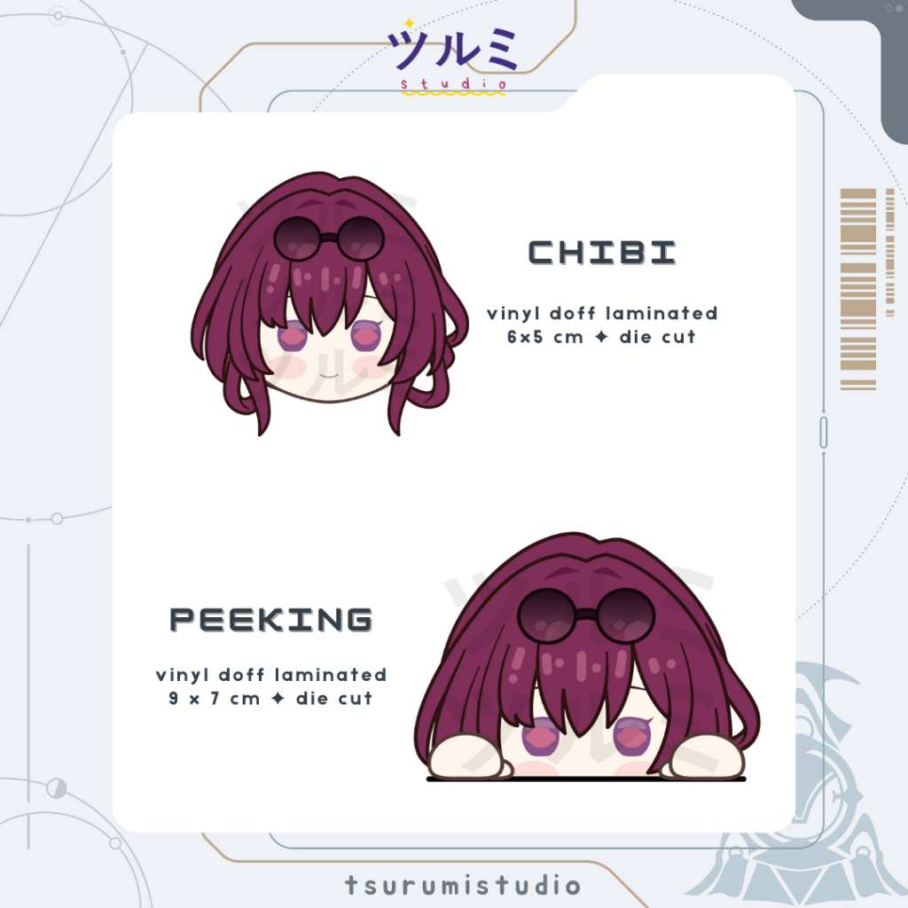 Jual HSR Honkai Star Rail Characters Peeker Peeking Sticker / Stiker ...