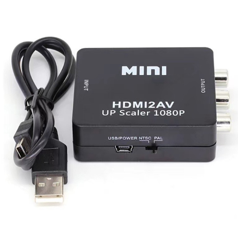 Jual STOK TERBARU HDMI to AV RCA Converter Adapter MINI HDMI2AV ADAPTER ...