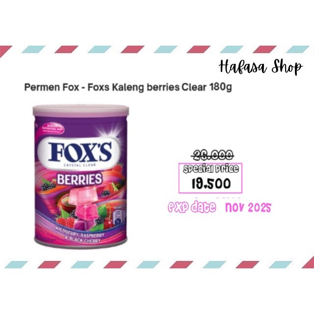 Jual PERMEN FOX BERRIES KALENG 180 GR | Shopee Indonesia