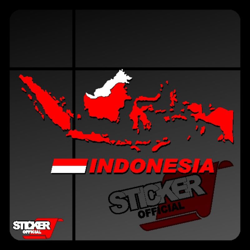 Jual sticker indonesia, sticker peta indonesia | Shopee Indonesia