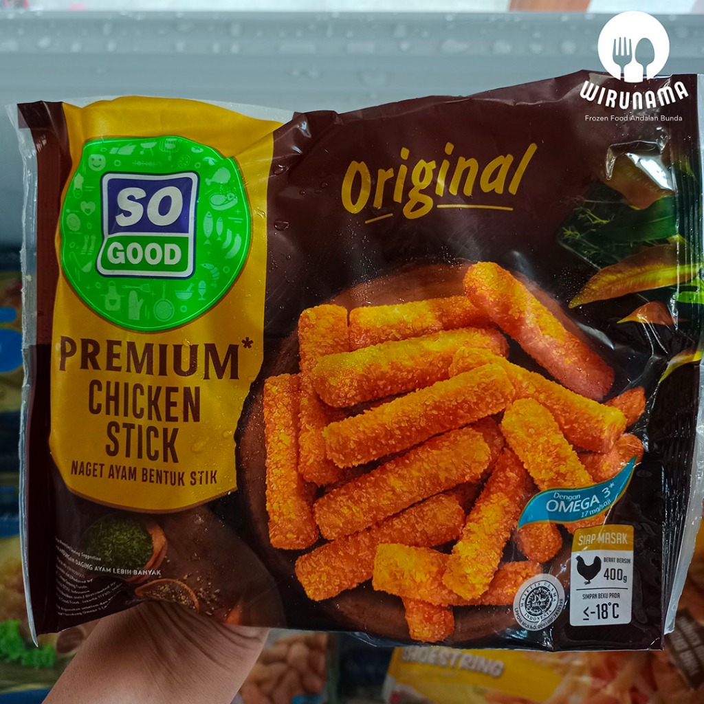 Jual So Good Chicken Stick Premium 400 Gram Nuget Ayam Bentuk Stik ...