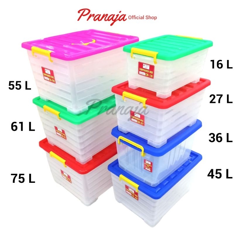 Jual SLP Box Container Box Plastik Bening Transparan dengan Roda Kotak ...
