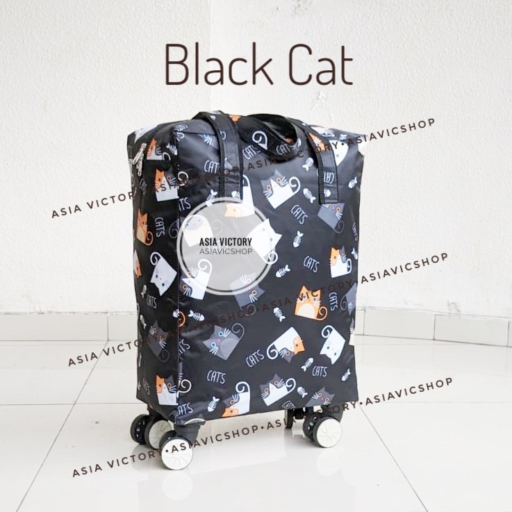 Jual Tas Travel Barang Roda 4 Koper Lipat Folding Foldable Shopping Bag ...