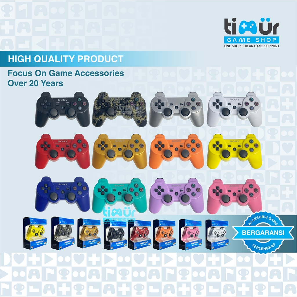 Jual Stick Stik PS3 Wireless Ori Original Pabrik Warna | Shopee Indonesia