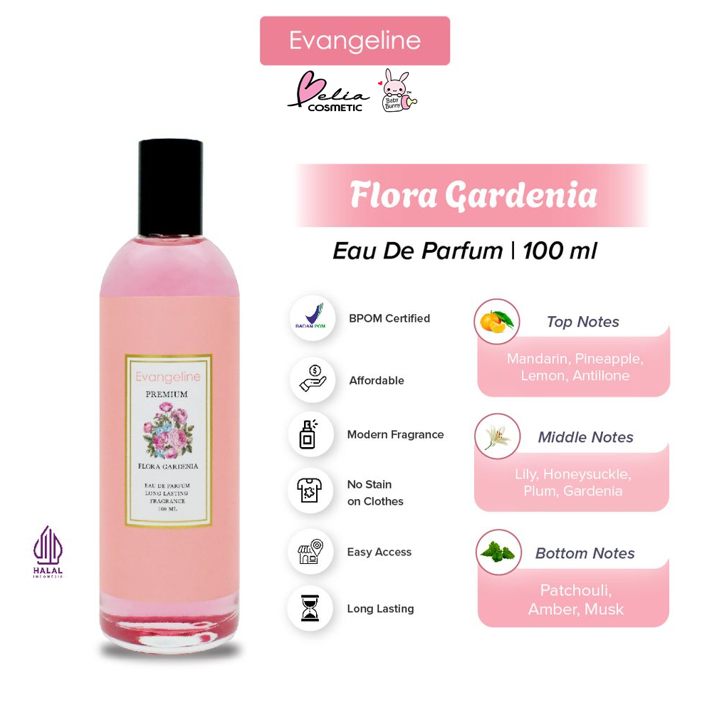 Jual BELIA EVANGELINE Premium EDP 100ml | Parfum Wanita | French Pear ...