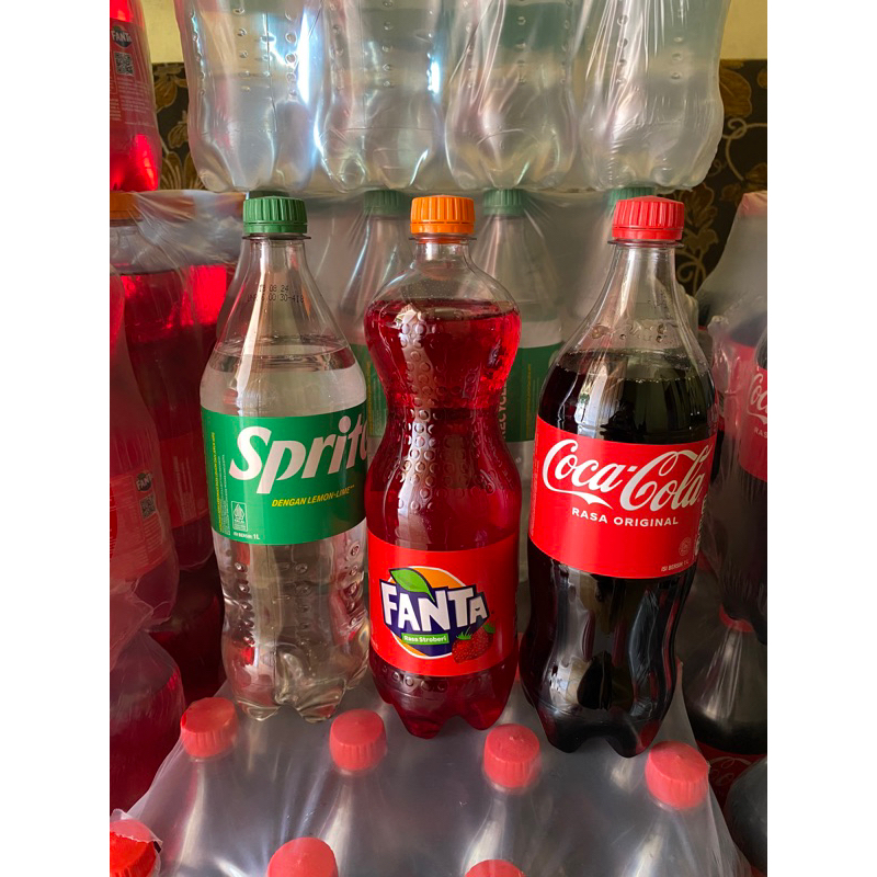 Jual (ECER) FANTA COCA COLA SPRITE 1LITER | Shopee Indonesia