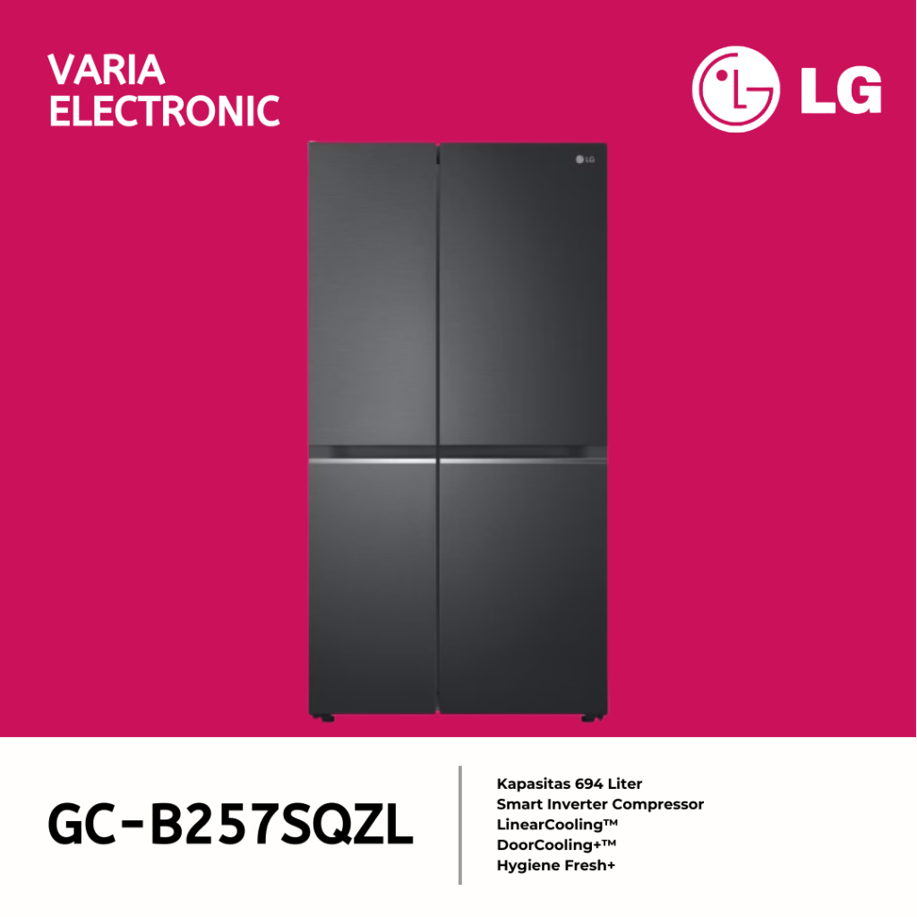 Jual Kulkas Side By Side 4 Pintu LG GC-B257SQZL Smart Inverter Compressor | Shopee Indonesia