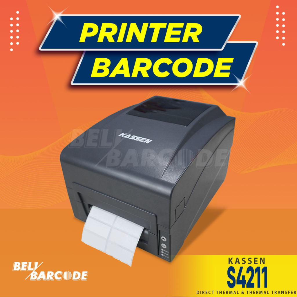 Jual Printer Barcode Kassen S4211 Cetak Label Resi USB Serial Paralel ...