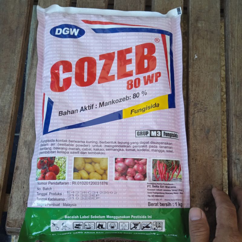 Jual fungisida COZEB 80 WP kemasan 1 kg, mancozeb 80℅ | Shopee Indonesia