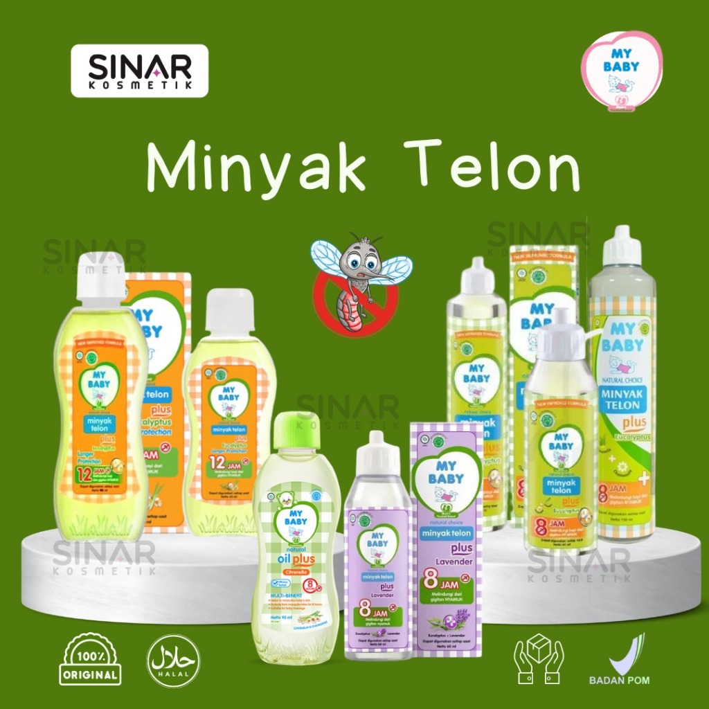Jual My Baby Minyak Telon Plus 8 Jam / 12 jam | Eucalyptus / Lavender ...