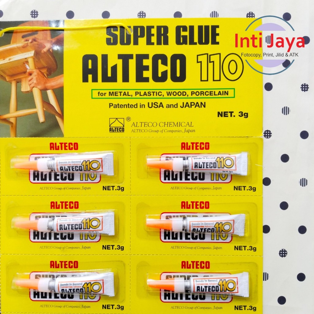 Jual Lem Alteco 3 gr Perekat Super Lem Serbaguna Besi Keramik Kayu Porselen | Shopee Indonesia
