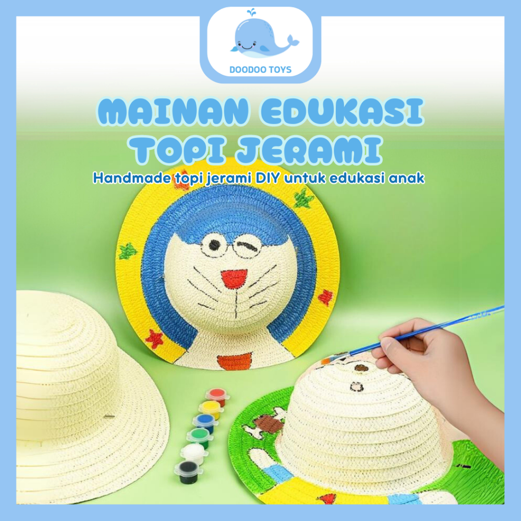 Jual Mainan Edukasi Topi Jerami - Handmade DIY Untuk Edukasi Anak TK ...