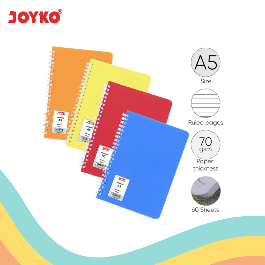 Jual NOTES SPIRAL JOYKO A5 661 (1 PCS) | Shopee Indonesia