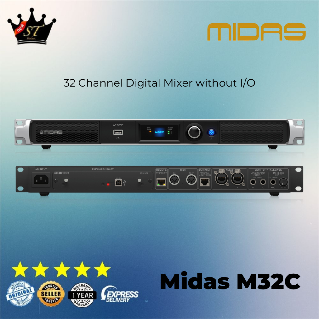 Jual Midas M32C M32 C M-32 C Mixer Digital Processor Untuk S16 S32 DL16 ...