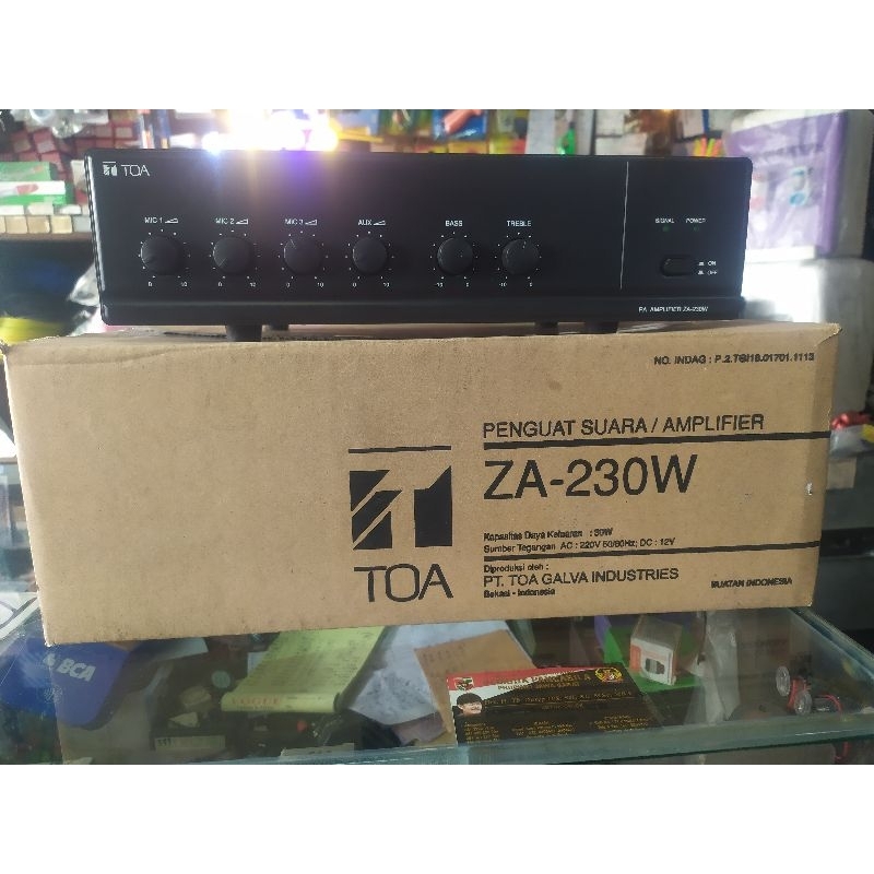 Jual Jual Toa Amplifier Amply ZA-230W ZA230 W ZA230W ZA 230 W 30W harga murah | Shopee Indonesia