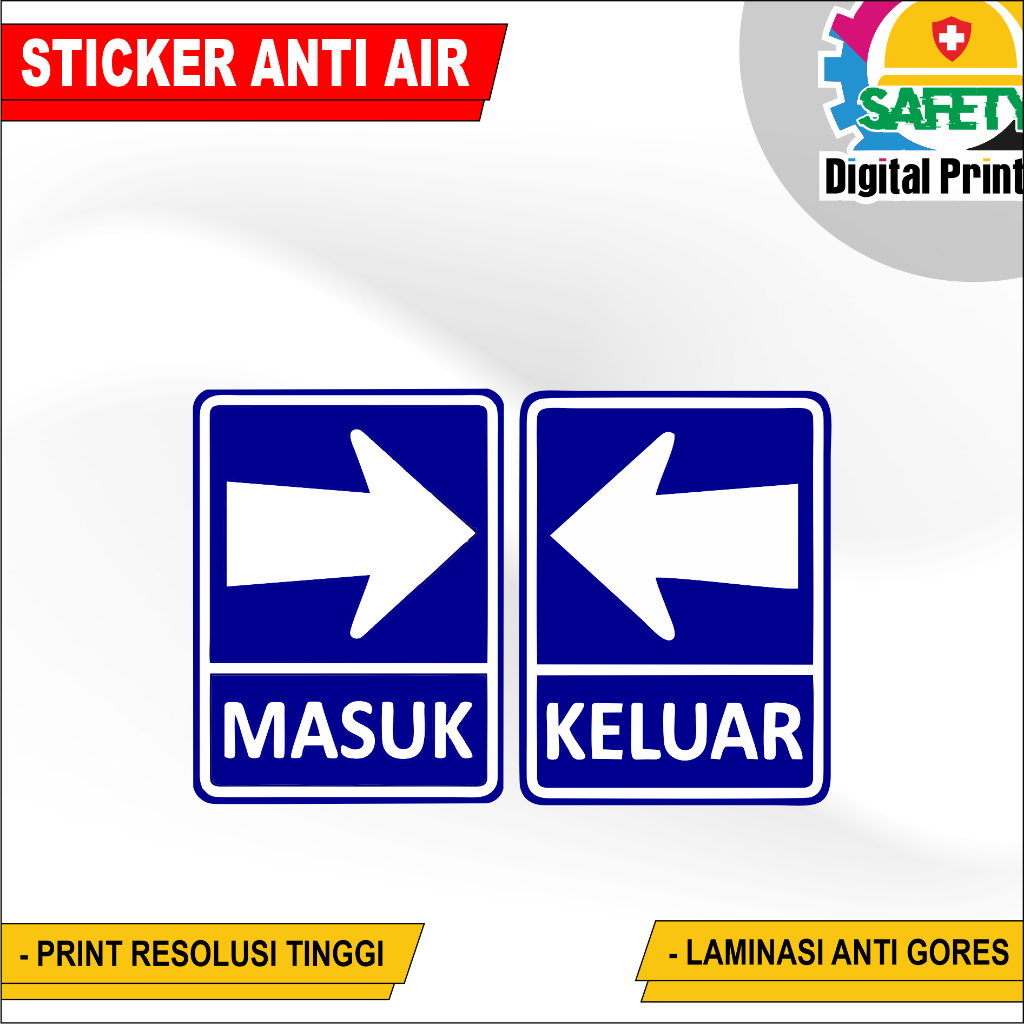 Jual STIKER TANDA MASUK DAN KELUAR | Shopee Indonesia