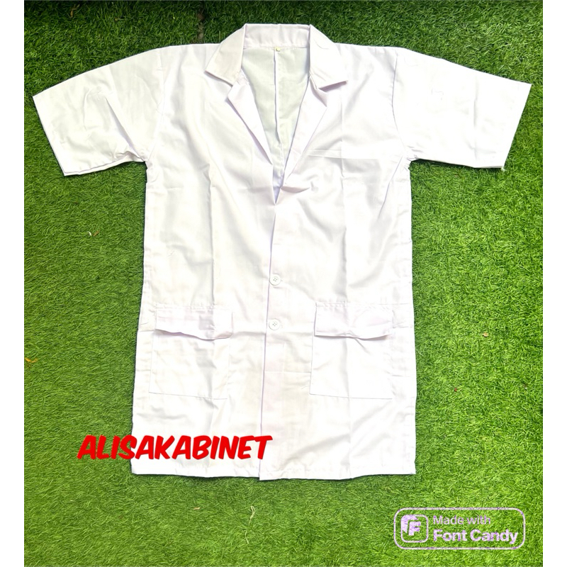 Jual Jas Lab Putih Karnaval Lengan Pendek | Shopee Indonesia