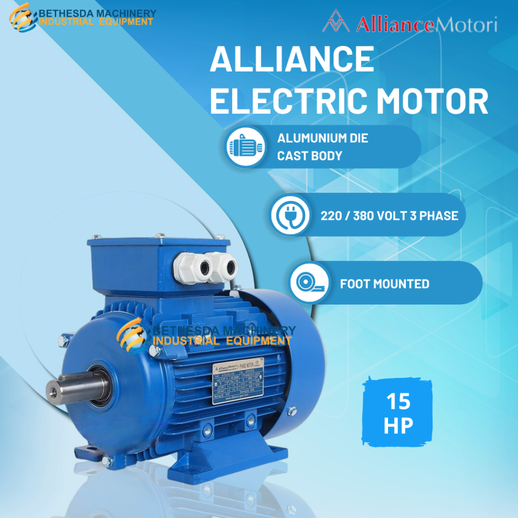 Jual ALLIANCE ELECTRIC MOTOR 15 HP 15PK 110WATT DINAMO MOTOR LISTRIK ...