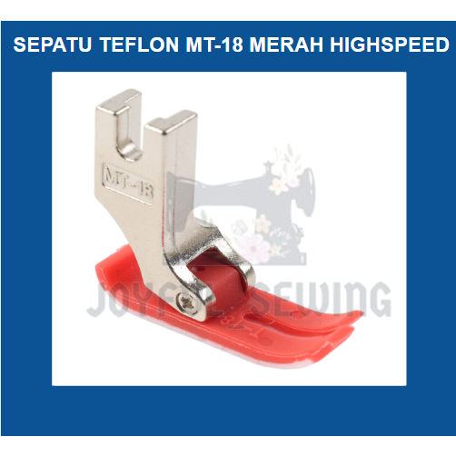 Jual Sepatu Teflon MT-18 Merah Grade AAA Sepatu Teflon Mesin Jahit ...