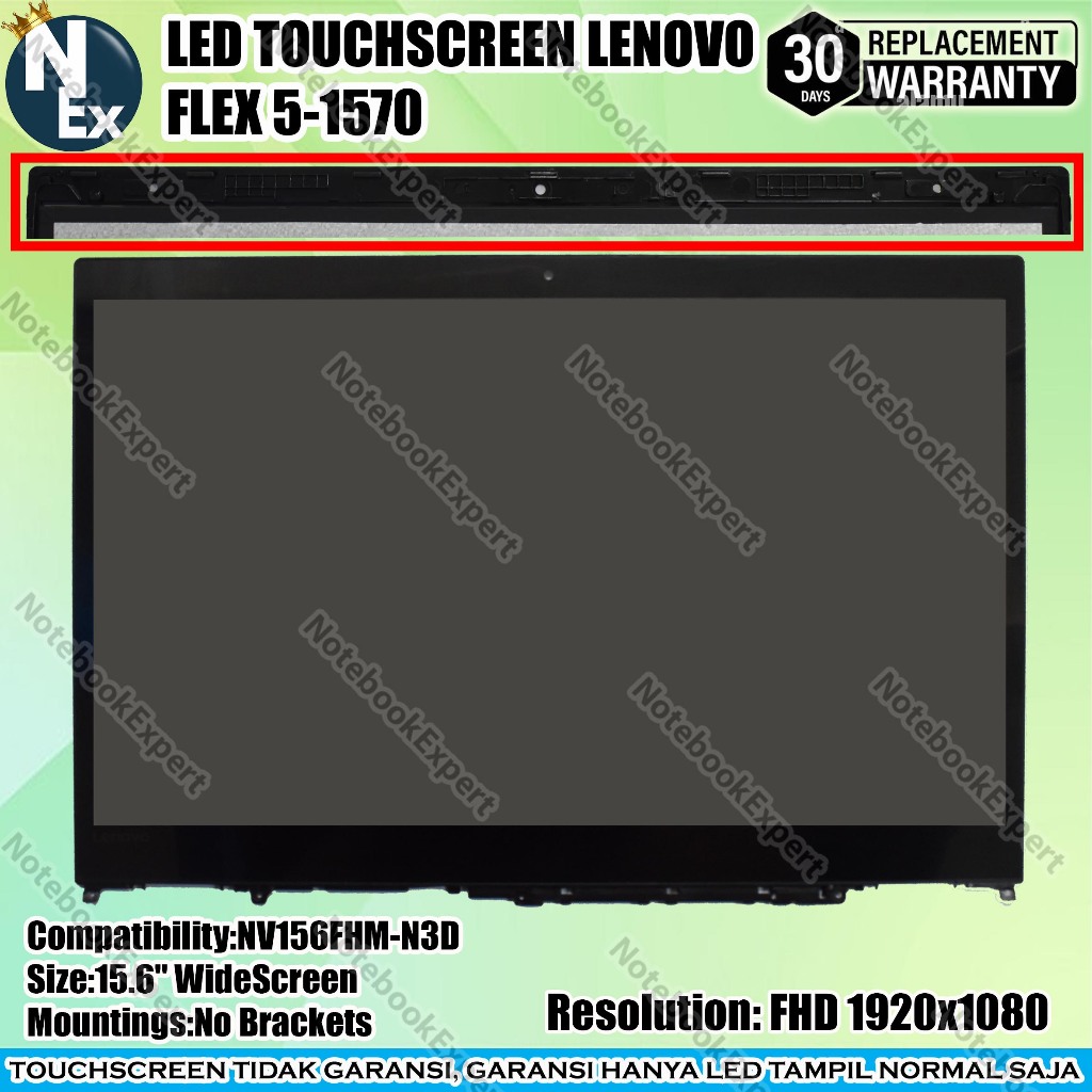 Jual LED TOUCHSCREEN LENOVO FLEX 5-1570 FHD (1920x1080) | Shopee Indonesia