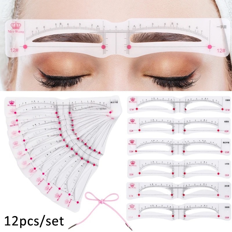 Jual Eyebrow Stencil card 3D thrush designed specifically for women ...