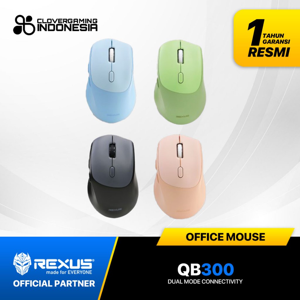 Jual Rexus QB300 / QB-300 Mouse Office Wireless Bluetooth Dual Mode ...