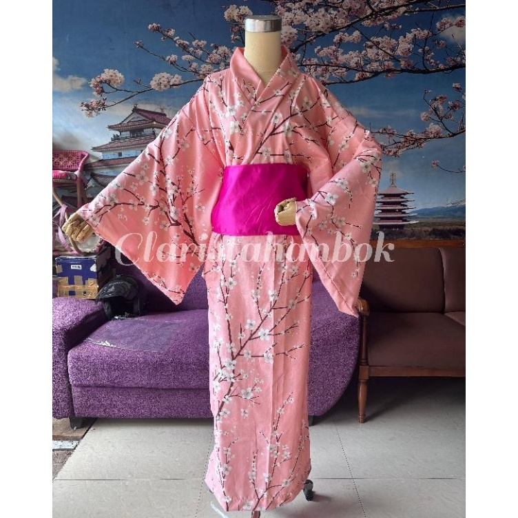 Jual ART F89Q Yukata kimono baju adat tradisional jepang obi kostum costume88 | Shopee Indonesia