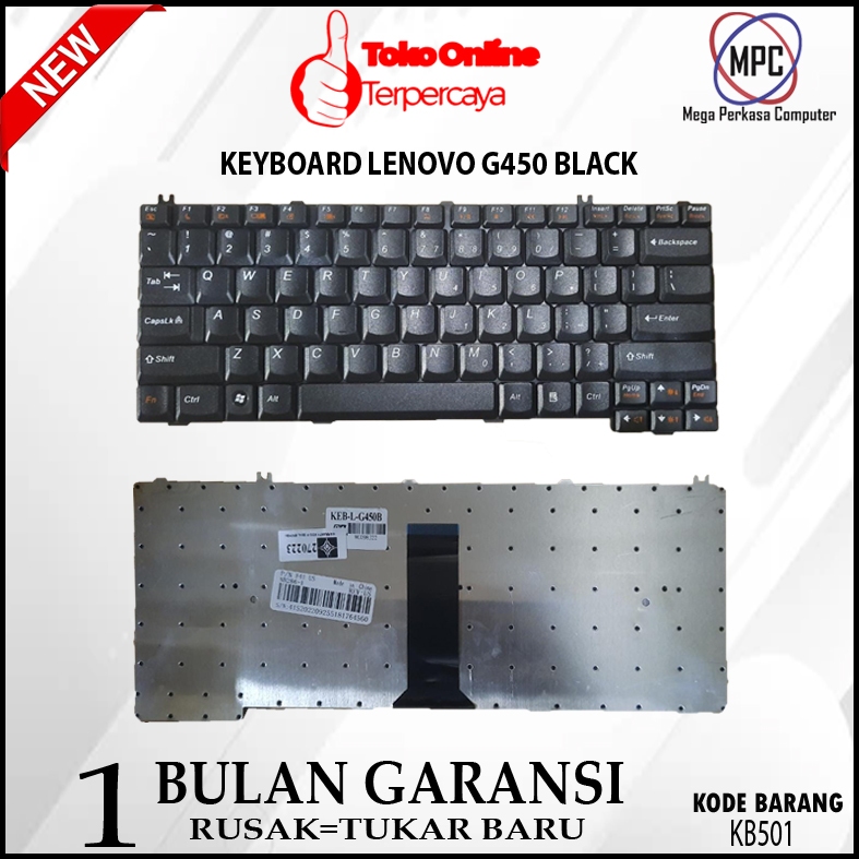 Jual Keyboard Laptop Lenovo 3000 N100 G230 G410 G420 G430 G450 G530 ...