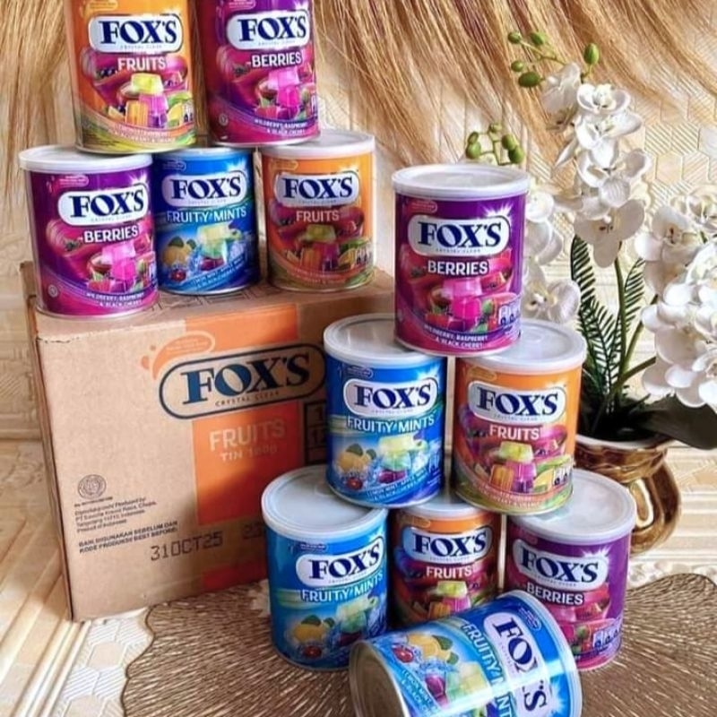 Jual Permen Fox Candy Fruits Kaleng 180 Gram | Hampers Lebaran | Shopee ...