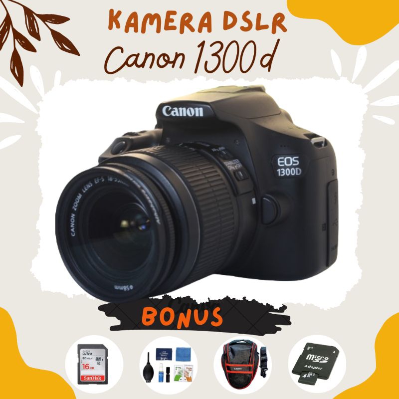 Jual CANON 1300d Lensa 18-55mm - kamera dslr wifi sensor apsc 18mp ...