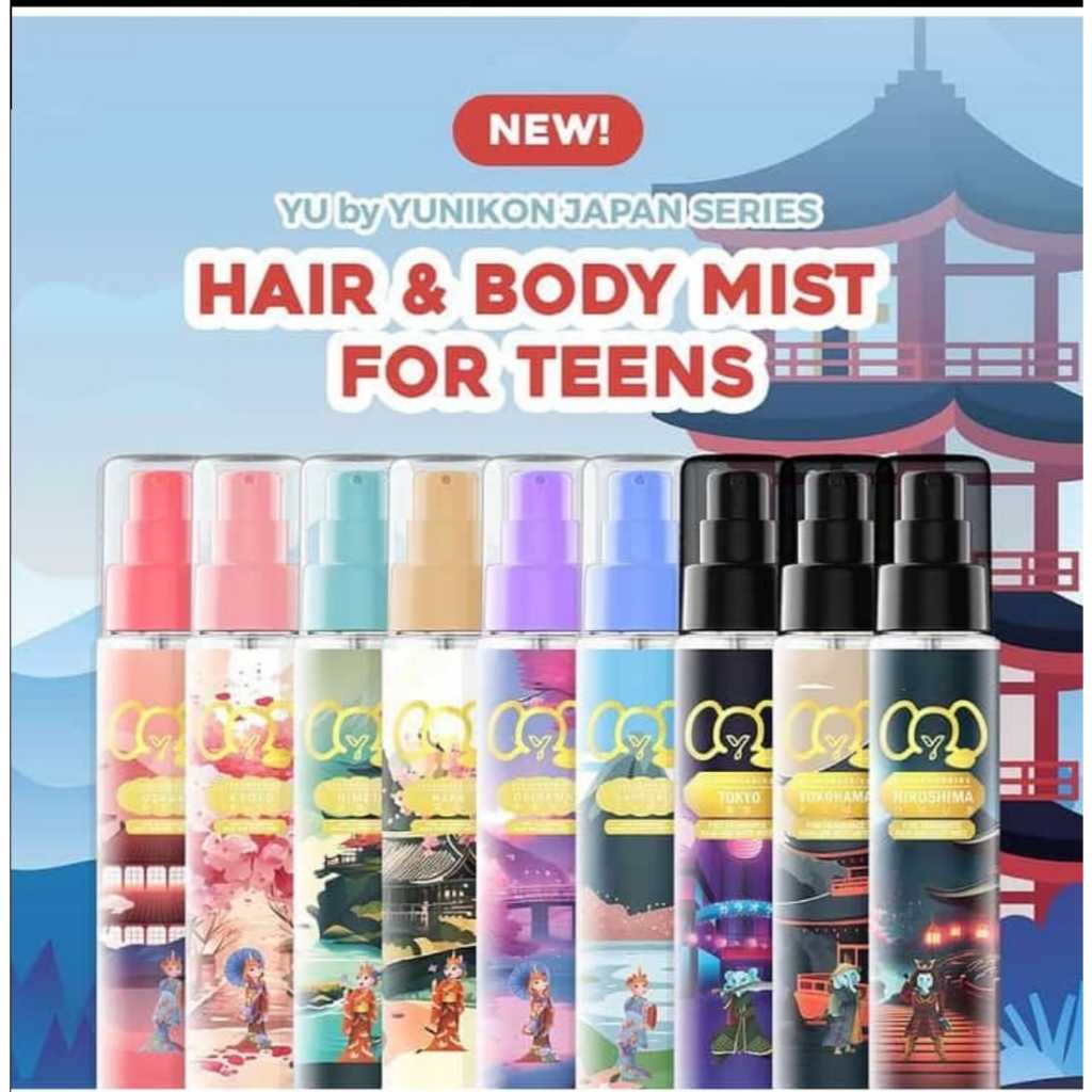 Jual Yunikon Hair And Body Mist Japan Series - 100ml | Shopee Indonesia