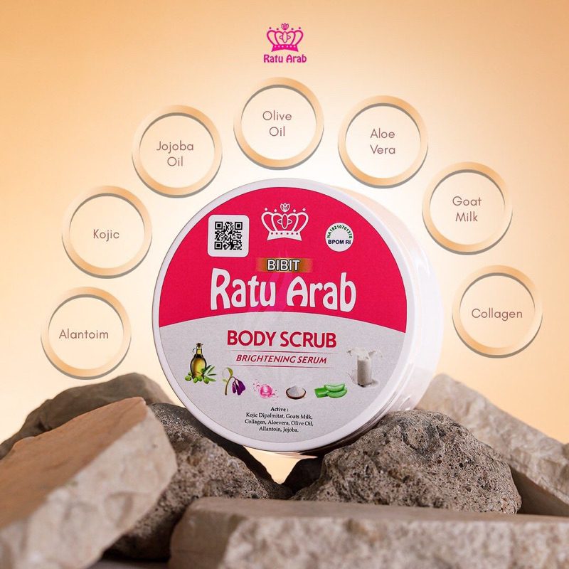 Jual LULUR BIBIT RATU ARAB/BODY SCRUB RATU ARAB 100% ORI | Shopee Indonesia