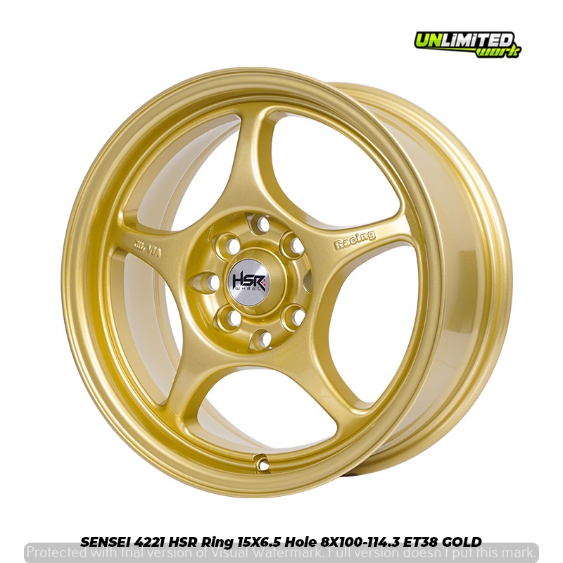 Jual Velg Racing Ring 15 SENSEI HSR Brio Calya Sigra Model Tulang Warna Gold R15 | Shopee Indonesia