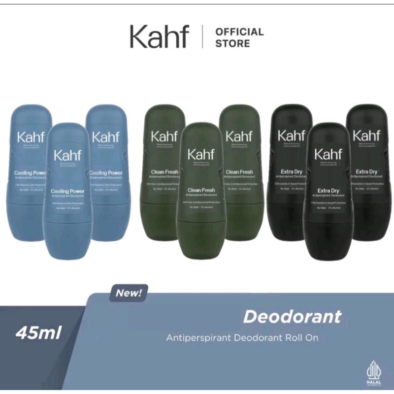 Jual KAHF Antiperspirant Deodorant Roll On 45 ml/cooling/Extradry ...