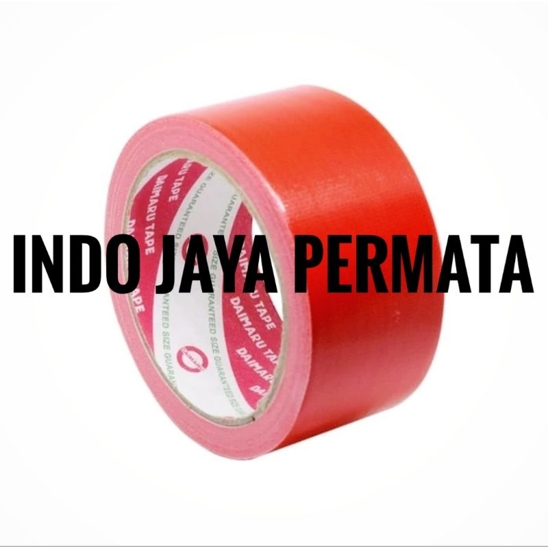 Jual Lakban Kain Merah / Cloth Tape Merah/ Daimaru 2 inch / Merah / 48mm x 12m | Shopee Indonesia