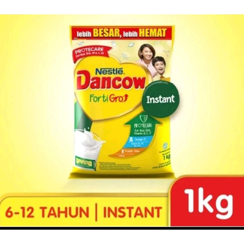 Jual Susu Dancow Fortigro Instan 1 kg 1000 Gram Instant 1kg Nestle Susu ...