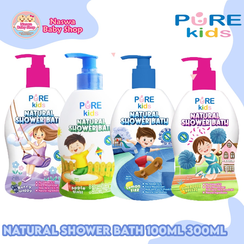 Jual Pure Kids Natural Shower Bath Sabun Mandi Anak 100ml 300ml ...