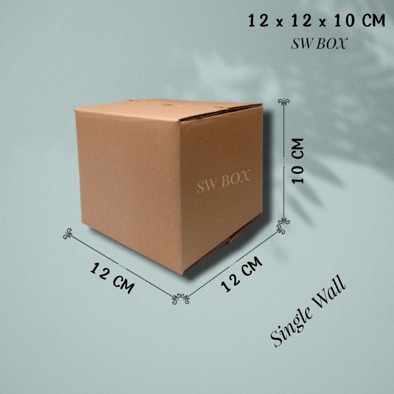 Jual Kardus Ukuran 12x12x10 CM Box untuk packing ST | Shopee Indonesia