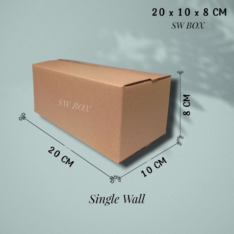 Jual Kardus Ukuran 20x10x8 CM Box untuk packing ST | Shopee Indonesia