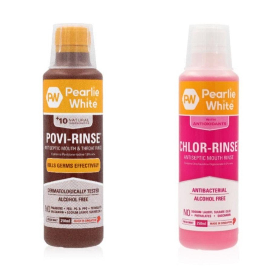 Jual Pearlie White Chlor-Rinse Antiseptic Alcohol-Free Mouth Rinse ...
