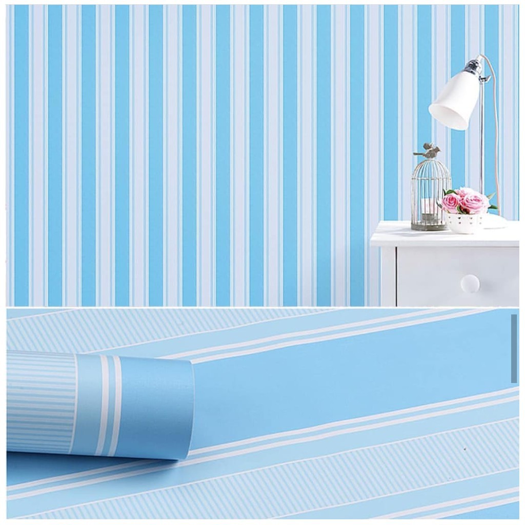 Jual WallstickerGarisBiru/ Wallsticker Kamar/ Wallsticer Dinding ...
