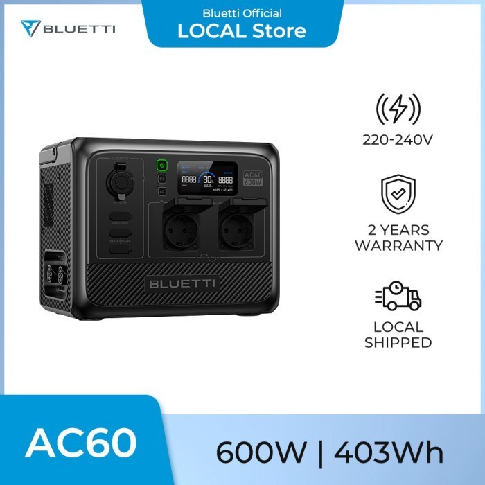 Jual BLUETTI AC60 Power Station / 600W 403Wh / Portable | Shopee Indonesia