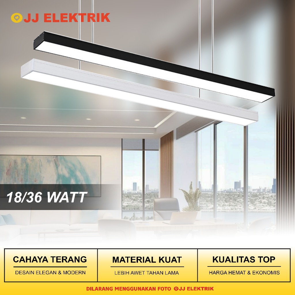 Jual Lampu Hias Gantung LED Panjang Minimalis Modern Meja Cafe Ruang ...