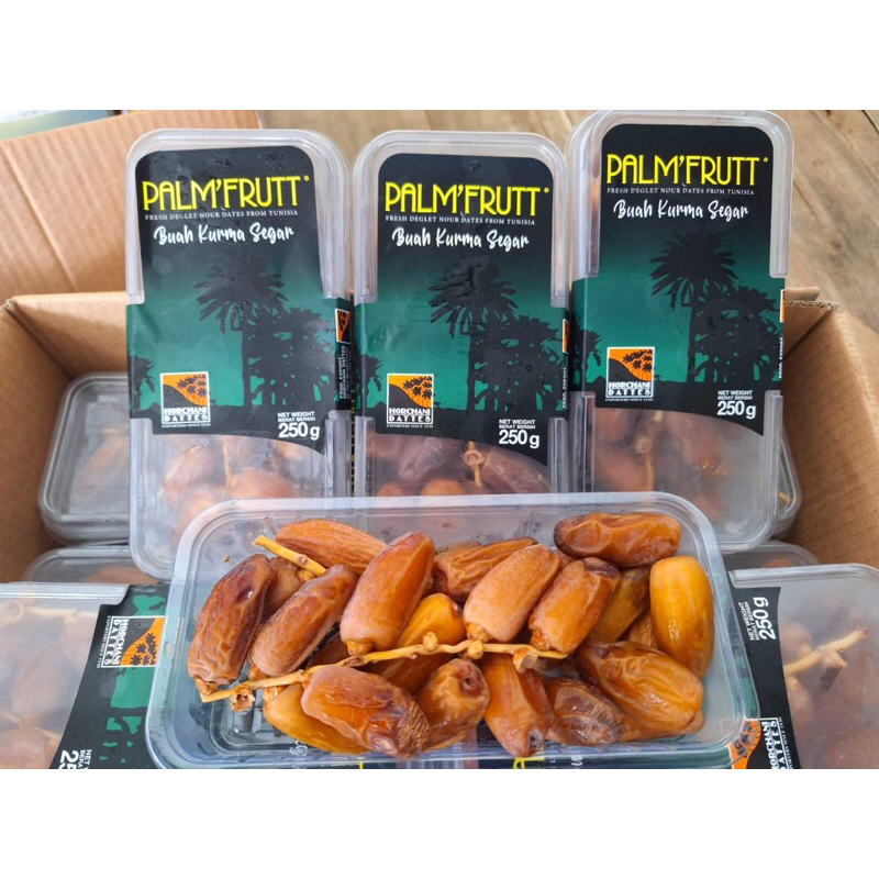 Jual Kurma Palm Fruit Berat 250gram Punnet Tangkai Asli /pack | Shopee ...