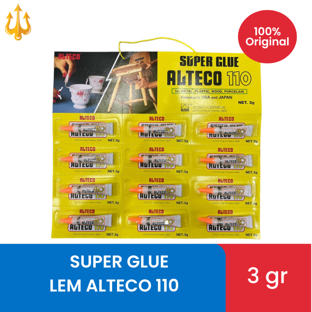 Jual Lem Super Glue ALTECO 110 3gr | 1 lusin | Shopee Indonesia