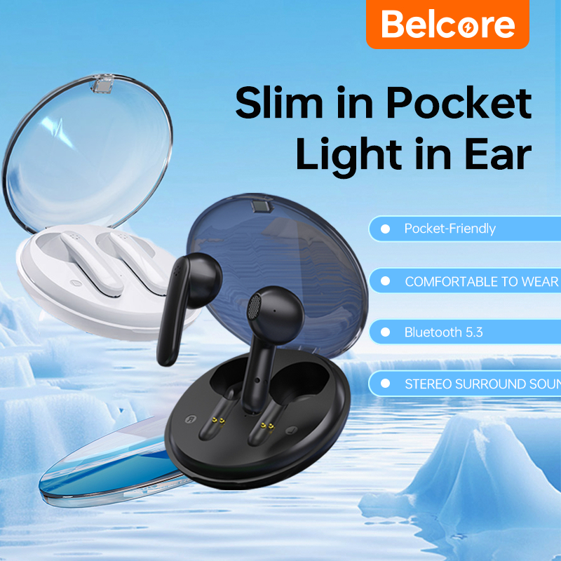 Jual [COD]Belcore ori Ultra thin True Wireless Bluetooth Mini Earphone ...